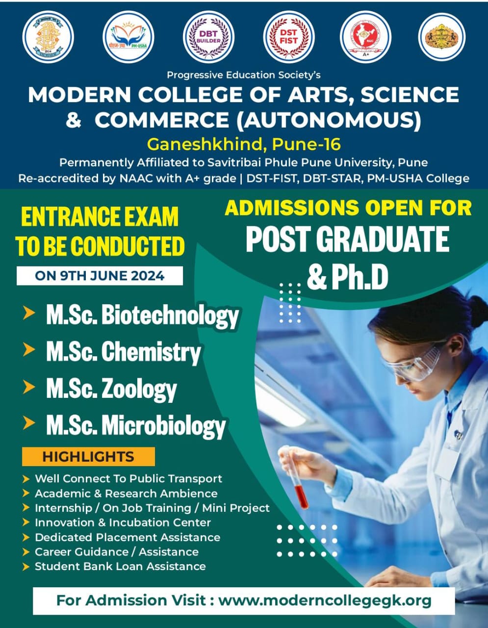 Modern College Of Arts, Science & Commerce Ganeshkhind. Pune, India